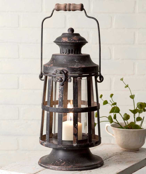 old candle lantern