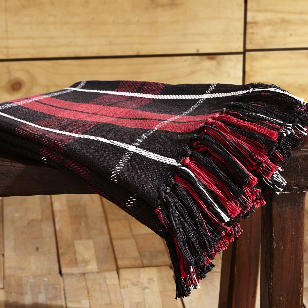Grant Red & Black Plaid Throw Blanket – Emory Valley Mercantile
