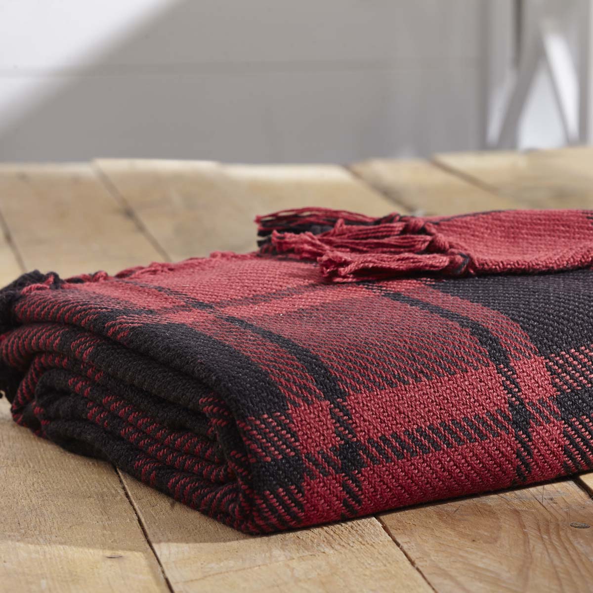 Isabella Gray and Cream Buffalo Check Throw Blanket – Emory Valley ...