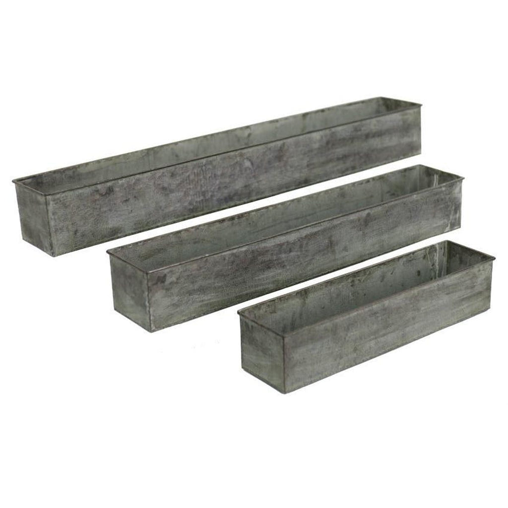 Antiqued Metal Troughs with Copper Finish, Set of 3 – Emory Valley ...